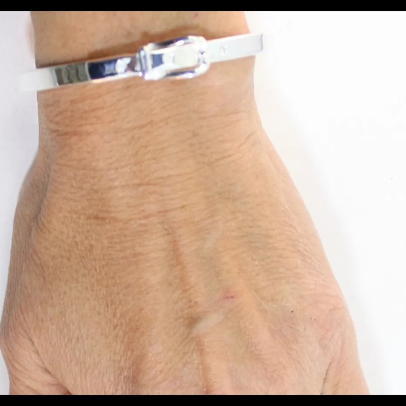 Jewelry | Classic Sterling Silver Belt Bangle Bracelet | Poshmark
